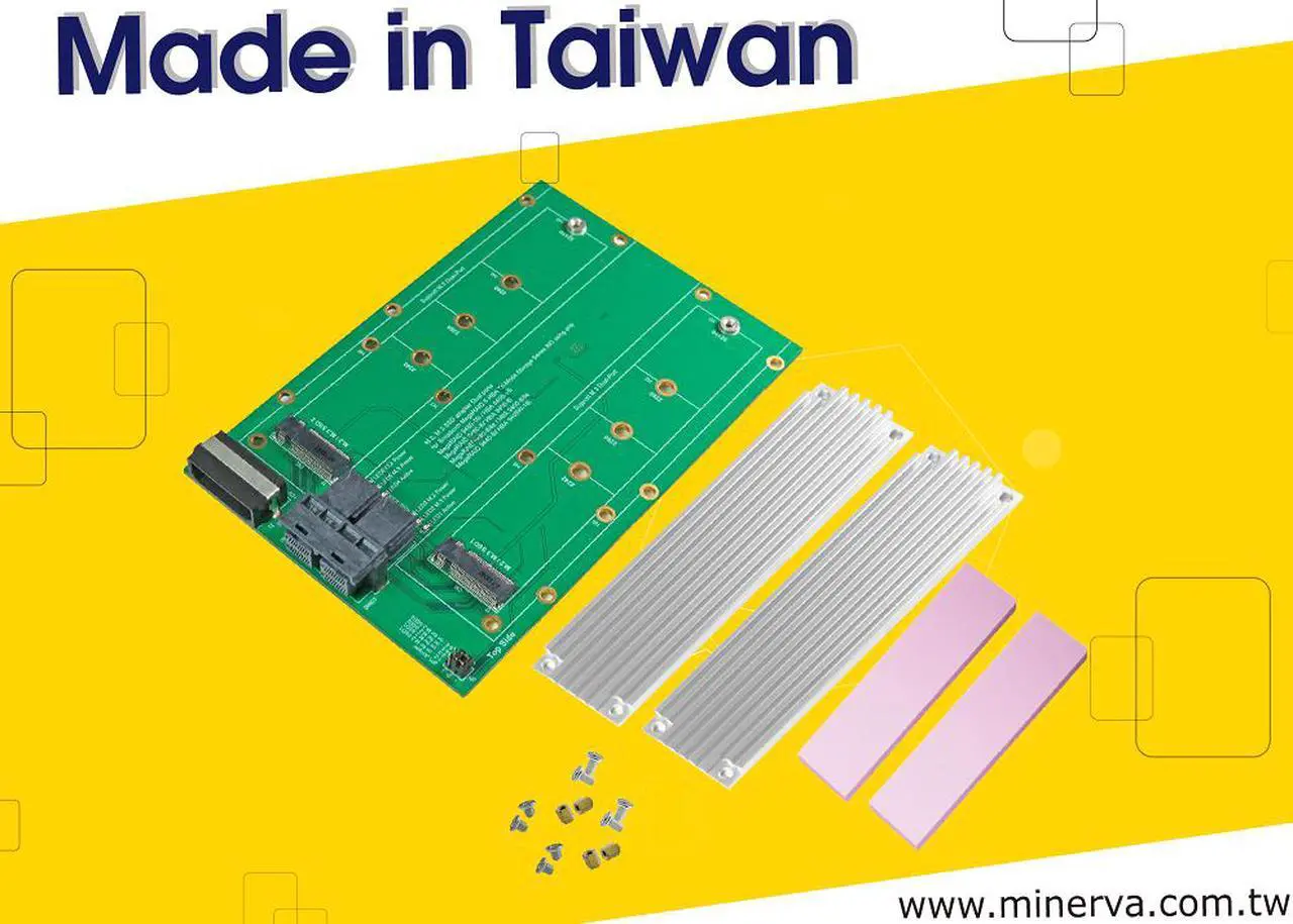 Mini SAS HD 8x to M.2 NVMe SSD for Broadcom Tri-Mode HBA 9405w-16i ...