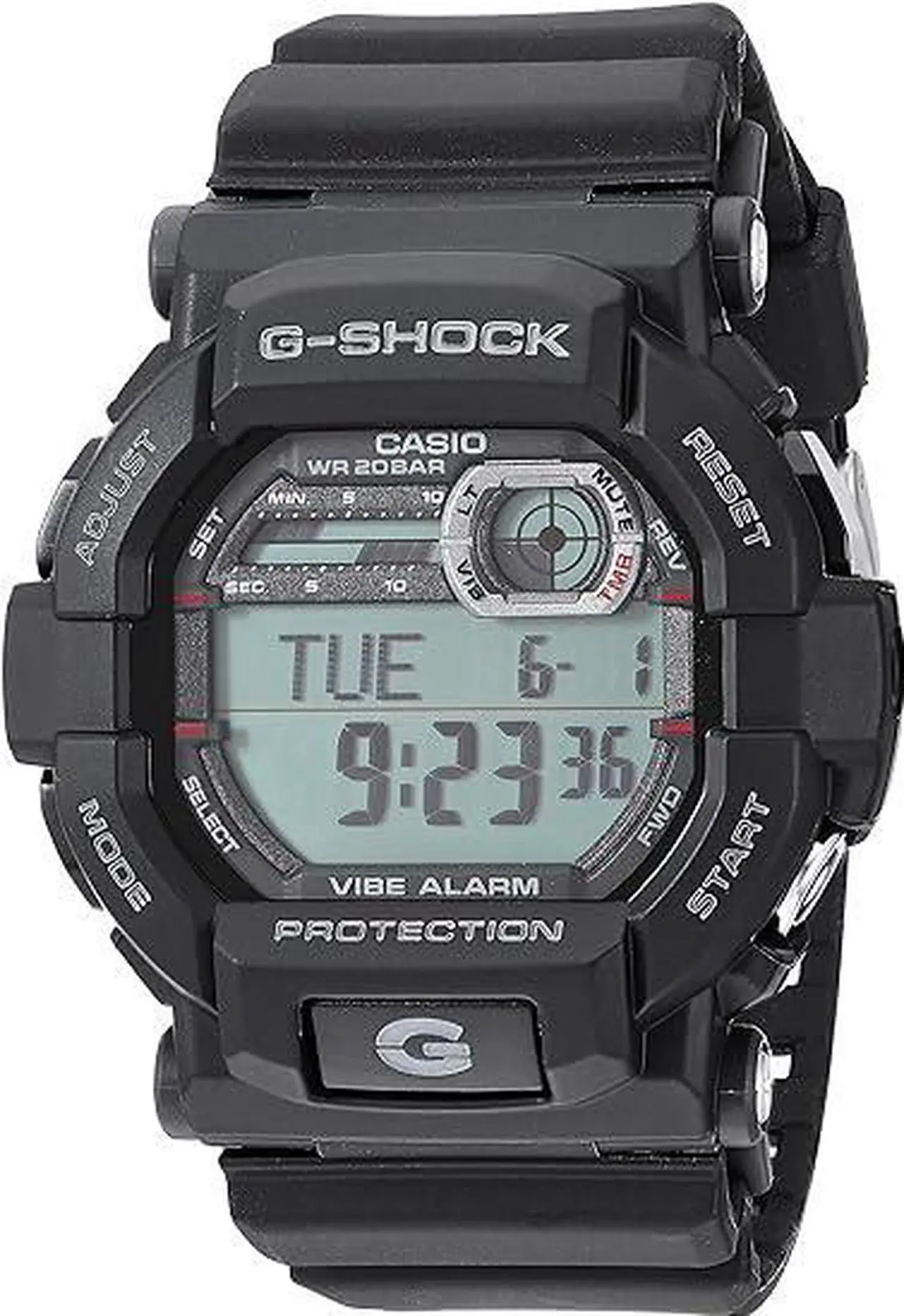 Refurbished: Casio G-Shock Mens Black Strap Watch GD350-1CR - Black ...