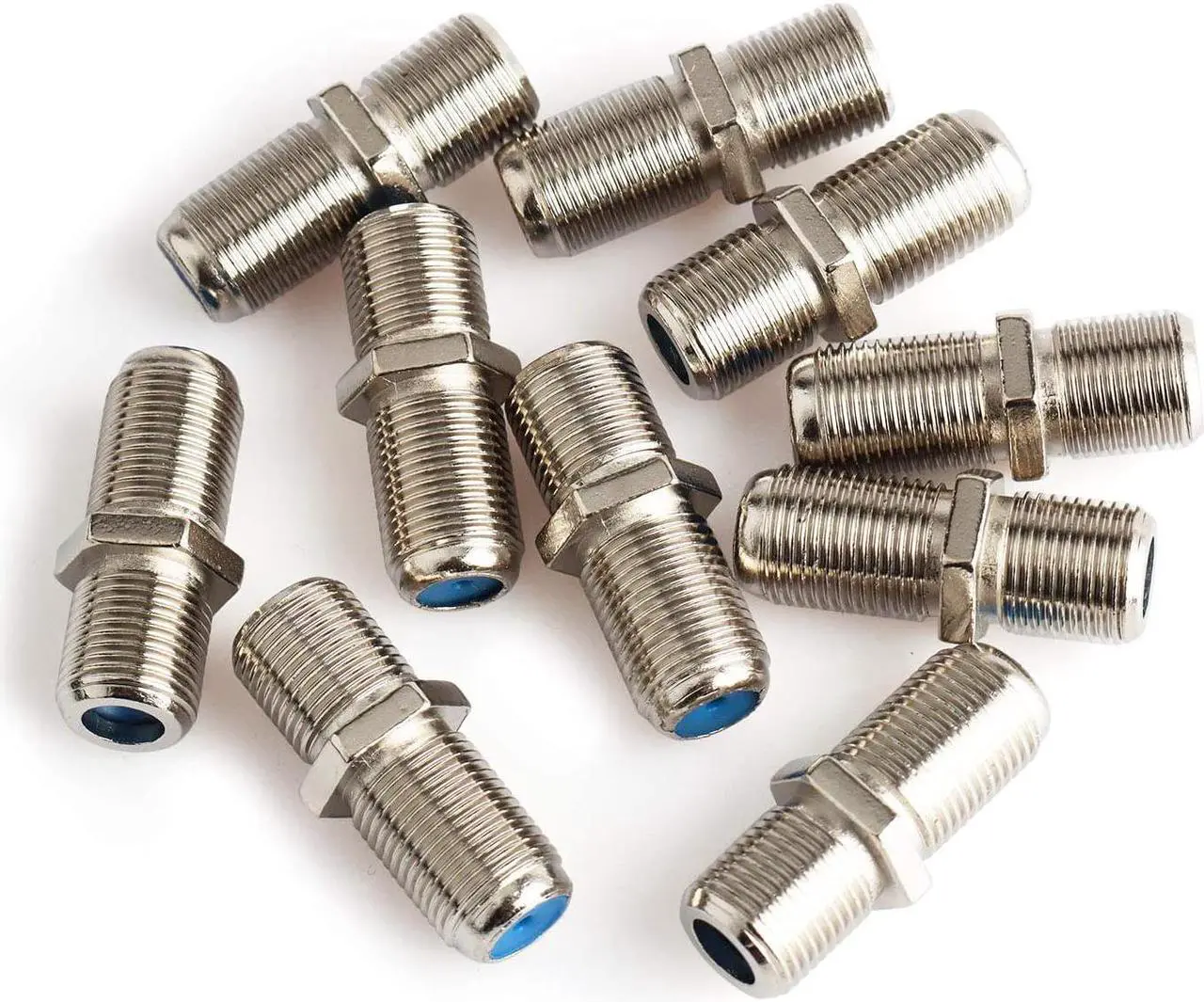 10 Pcs High Frequency 3GHz F81 (CF81GHZM) Barrel Connectors Couplers ...
