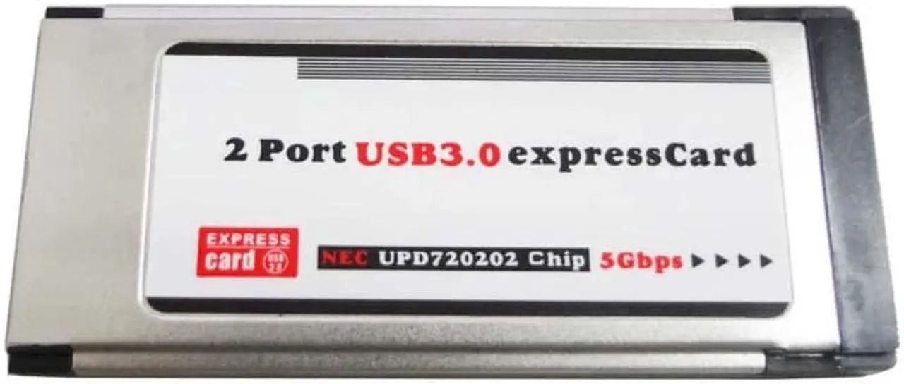 Express to USB 3.0 ExpressCard Adapter 5 Gbps PCMCIA Dual 2 Ports for ...