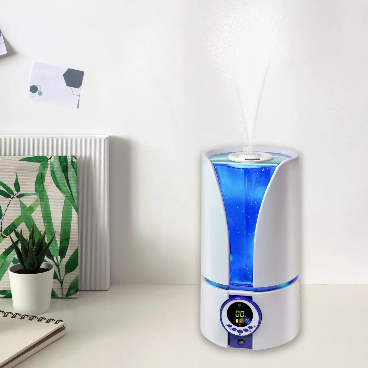 Comfort Zone CZHD81 Whisper-Quiet Cool Mist Digital Ultrasonic ...