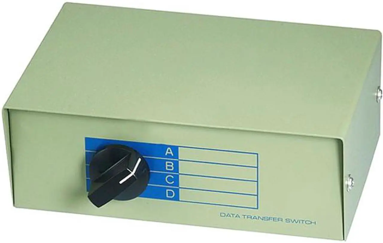 Monoprice 4x1 DB25 Female Manual Data Switch Box - Newegg.com