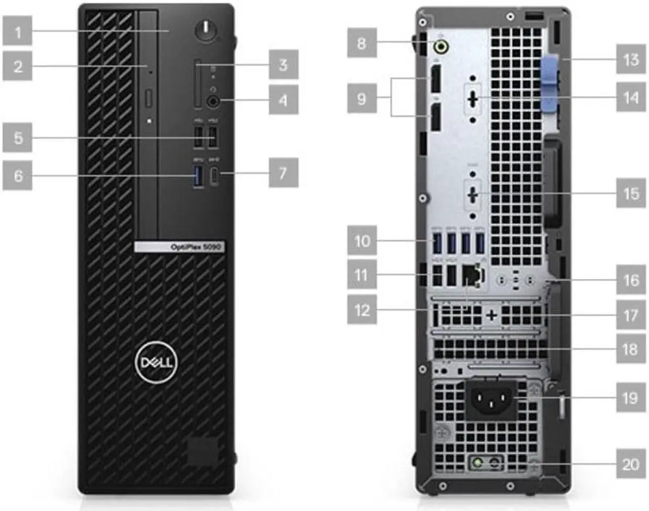 Refurbished: Dell OptiPlex 5000 5090 SFF Small Form Factor Desktop ...