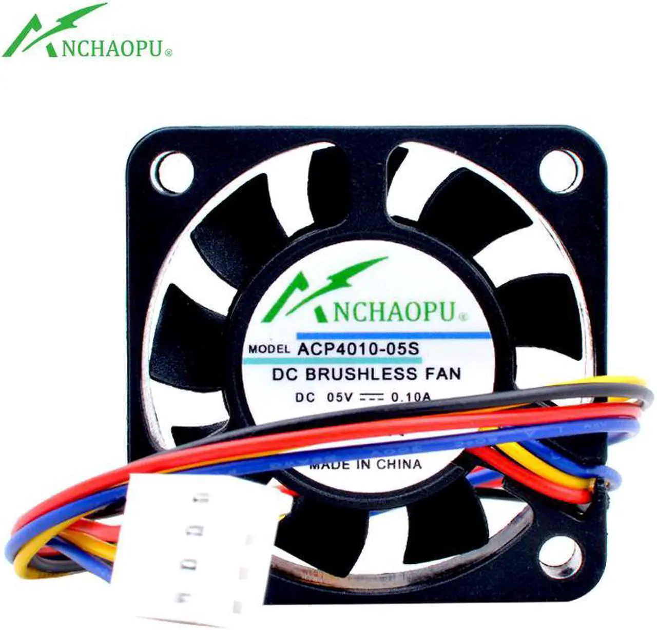 ANCHAOPU 4cm 40mm fan 40x40x10mm DC5V 0.10A 4 lines PWM speed control ...