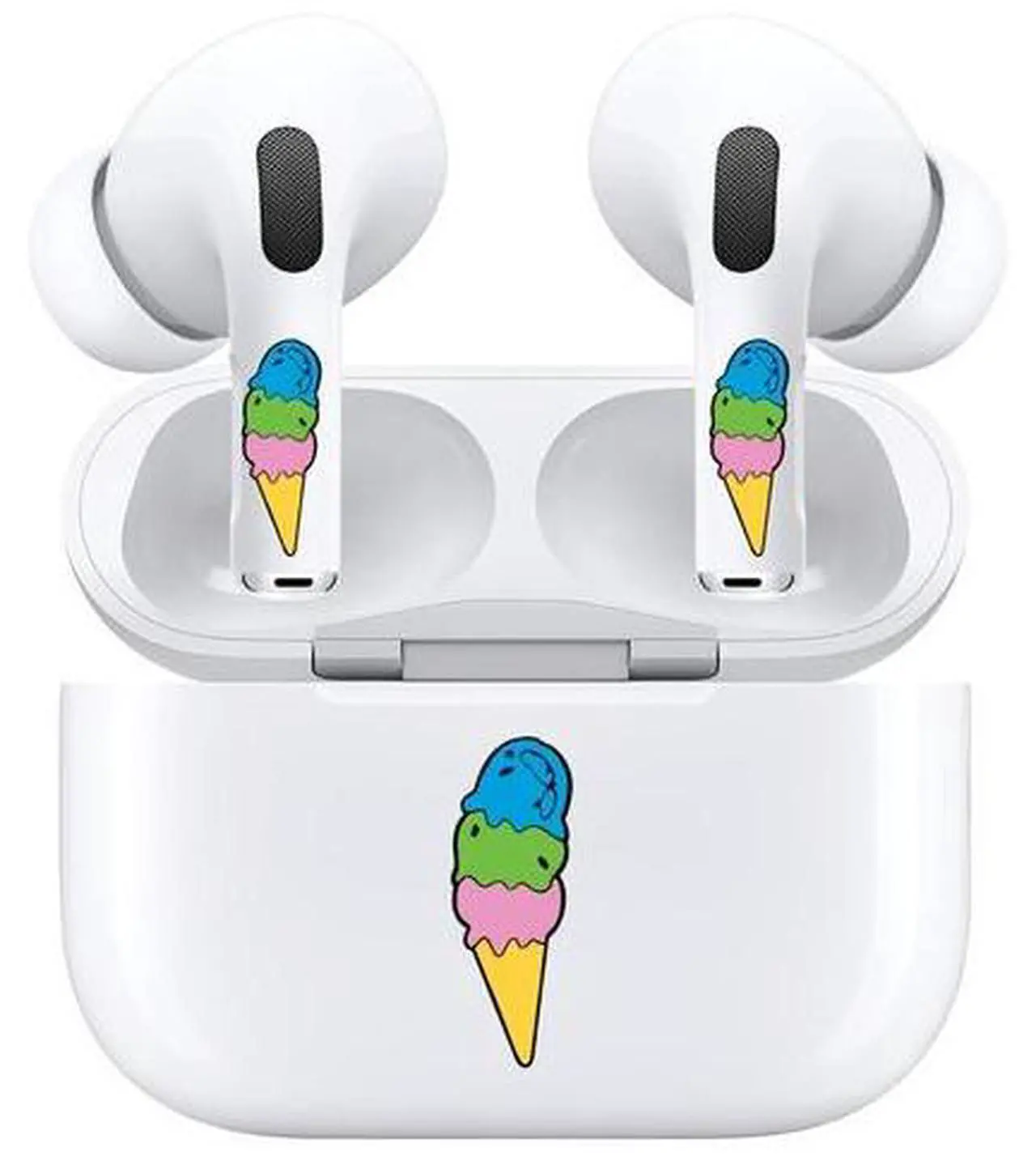 AirSkins - Stylish Decals for AirPods Pro & Pro 2, Ice Cream Cone ...