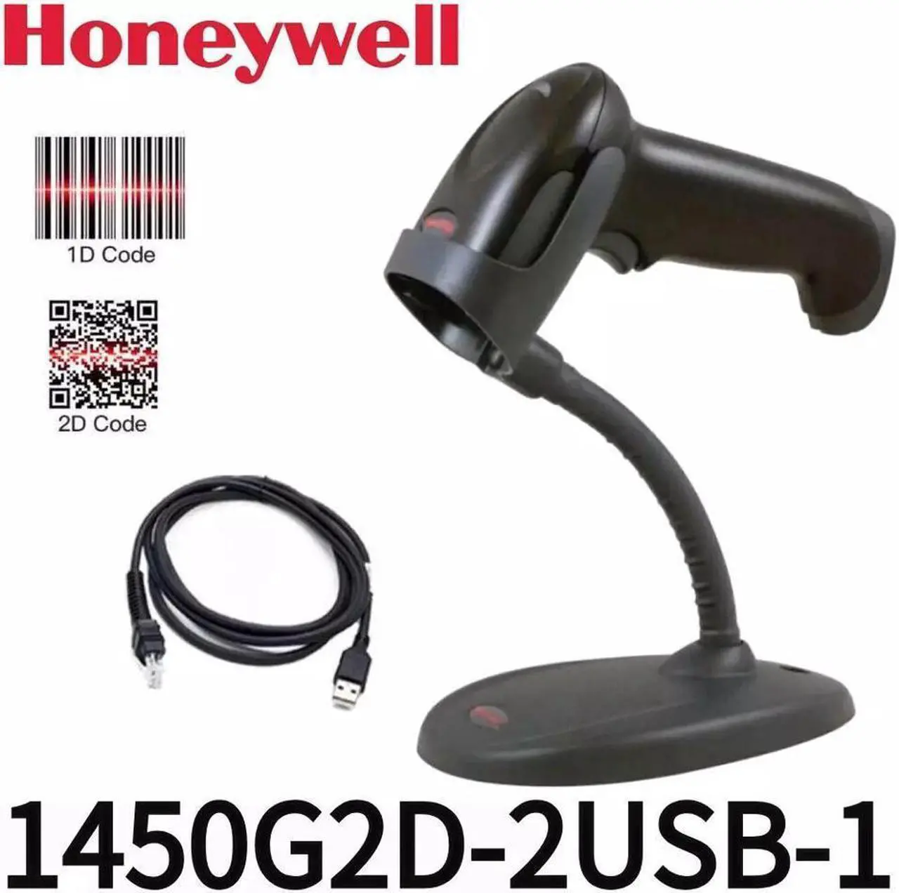 HONEYWELL 1450G2D-2USB-1 Handheld Barcode Scanner USB QR Code Reader ...