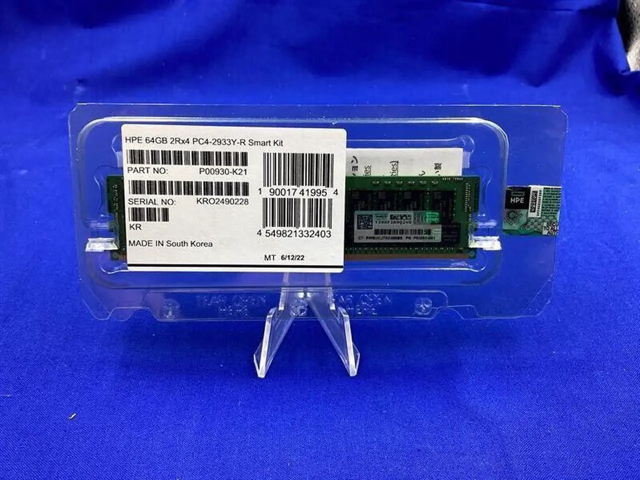 P00930-K21 HPE 64GB 2RX4 DDR4-2933 REGISTERED SMART MEMORY P06192-001 ...