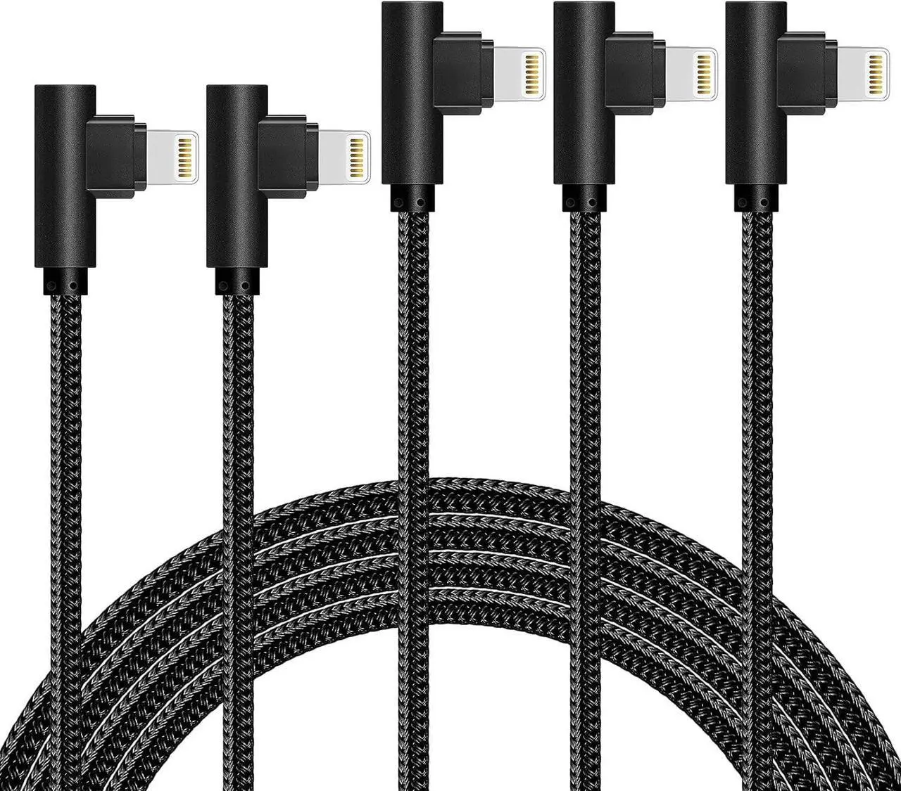 iPhone Cable 5 Pack(3/3/6/6/10FT) MFI Certified Cable Lightning Fast ...