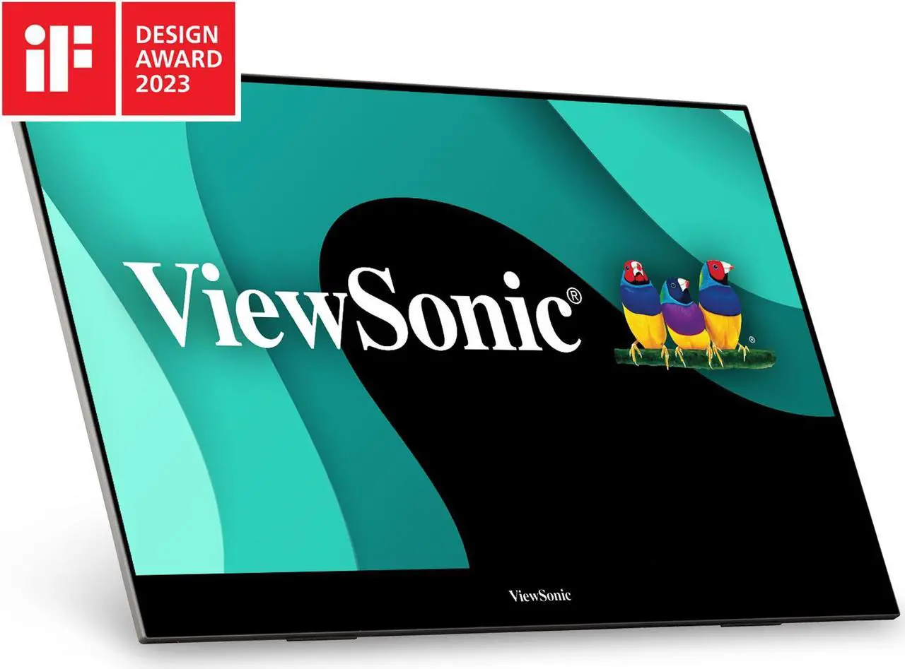 ViewSonic VX1655-4K-OLED 15.6 Inch 4K UHD Portable OLED Monitor with 2 ...