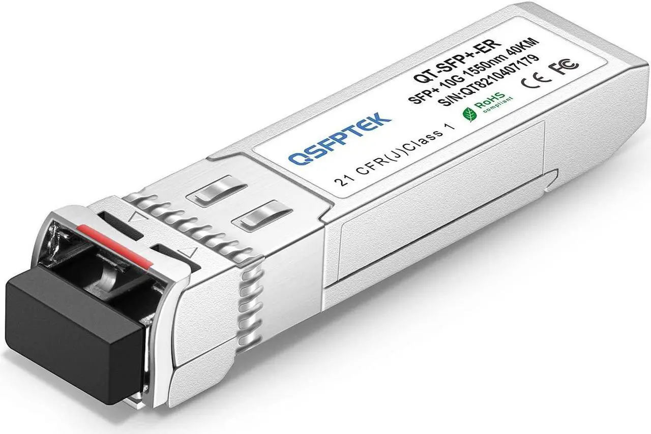 10GBASE-ER SFP+ Module, 10giga Single Mode SFP 1550nm 40km DDM LC, 10GE Gigabit Network Ethernet ...
