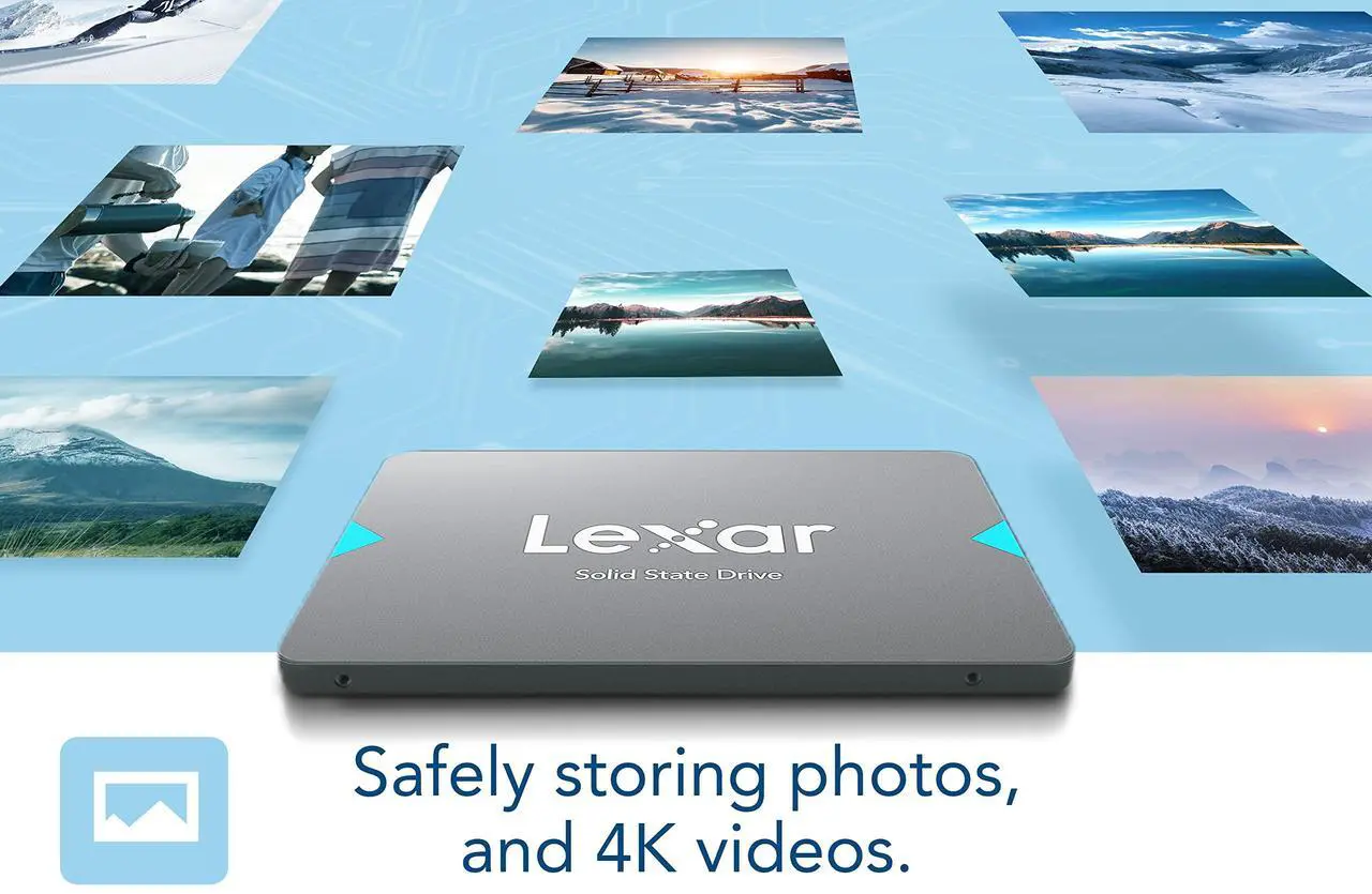 Lexar NQ100 2.5" SATA III (6Gb/s) 240GB SSD, up to 550MB/s Read Solid ...