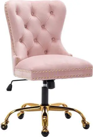 Pink gold desk chair store