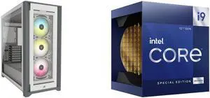 CORSAIR iCUE 5000X RGB Tempered Glass Mid-Tower ATX PC Smart Case White ...