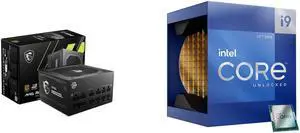 MSI MAG A650GL Fully-Modular 80 Plus Gold 650W Power Supply and Intel ...