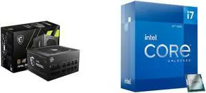 MSI MAG A650GL Fully-Modular 80 Plus Gold 650W Power Supply and Intel ...