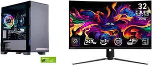 Desktop Monitor Combo - ZOTAC GH3060A5600X01BAUW2B Bundle with MSI MPG ...