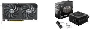 GPU PSU Combo - ASUS DUAL-RTX4070-O12G-EVO Bundle with MSI MAG A550BN