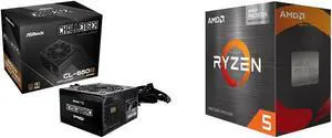 ASRock CL-650B Bronze 650W Power Supply AMD Ryzen 5 5600GT - Ryzen 5 5000 Series 6-Core 3.6 GHz ...