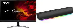 Monitor Speakers Combo - Acer America UM.HX1AA.X01 Bundle with Creative ...