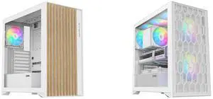 SAMA V Nature ATX mATX Mid Tower PC Case - Front Panel with 10 Walnut ...