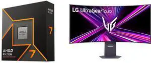 CPU Monitor Combo - AMD 100-100001404WOF Bundle with LG Electronics ...