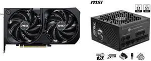 GPU PSU Combo - MSI RTX 5070 12G SHADOW 2X OC Bundle with MSI MPG ...