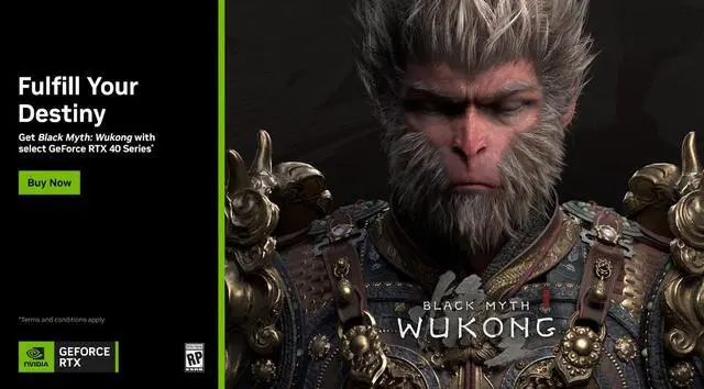 NVIDIA Gift - GeForce RTX 40 Series Black Myth: Wukong Game Bundle ...