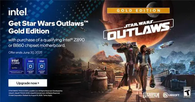 Intel Motherboard Bundle (Star Wars Outlaws Gold Edition) - Limit 1 ...
