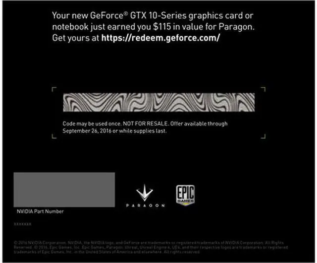 NVIDIA Gift - 1000 PARAGON COINS, $115 in value for Paragon - Newegg.com