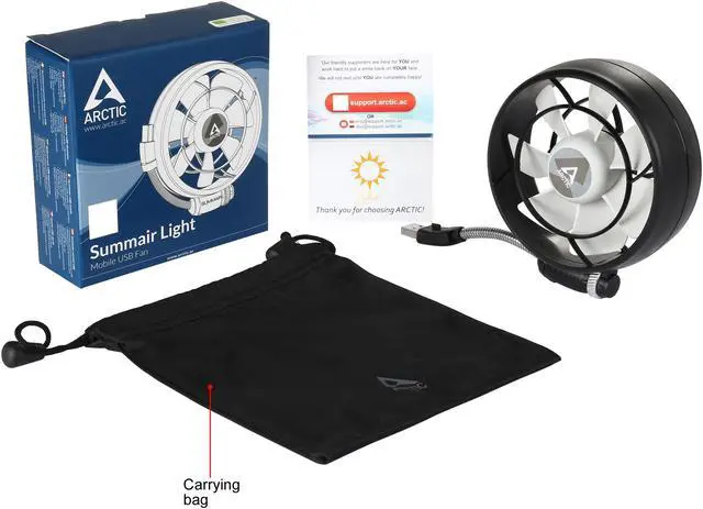 Arctic Summair Light Mobile USB Fan Model AEBRZ00018A - Newegg.com