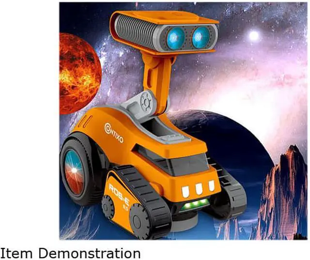 Contixo R5 Rob-E Electronic Robot PRL with Dances, Plays Music and ...
