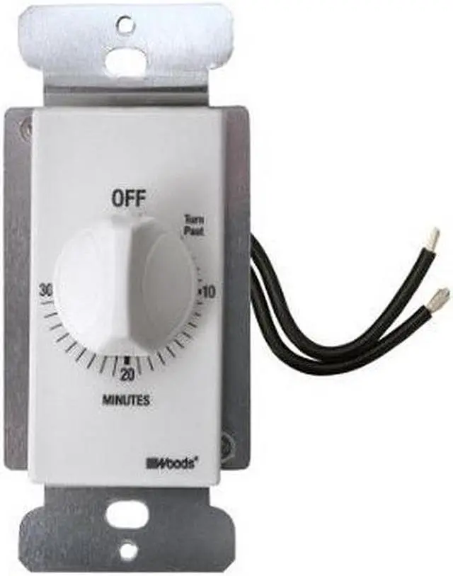 Coleman Cable 59714 White 30 Minute In Wall Spring Wound Countdown ...