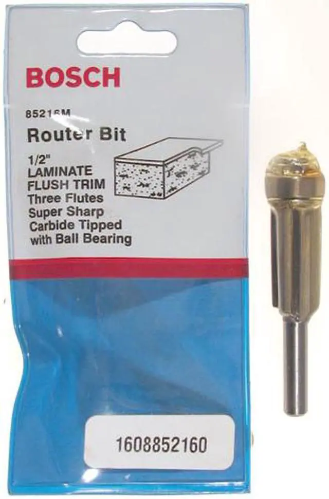 Bosch Power Tools 85216M Laminate Flush Trim Router Bit Triple Flute ...