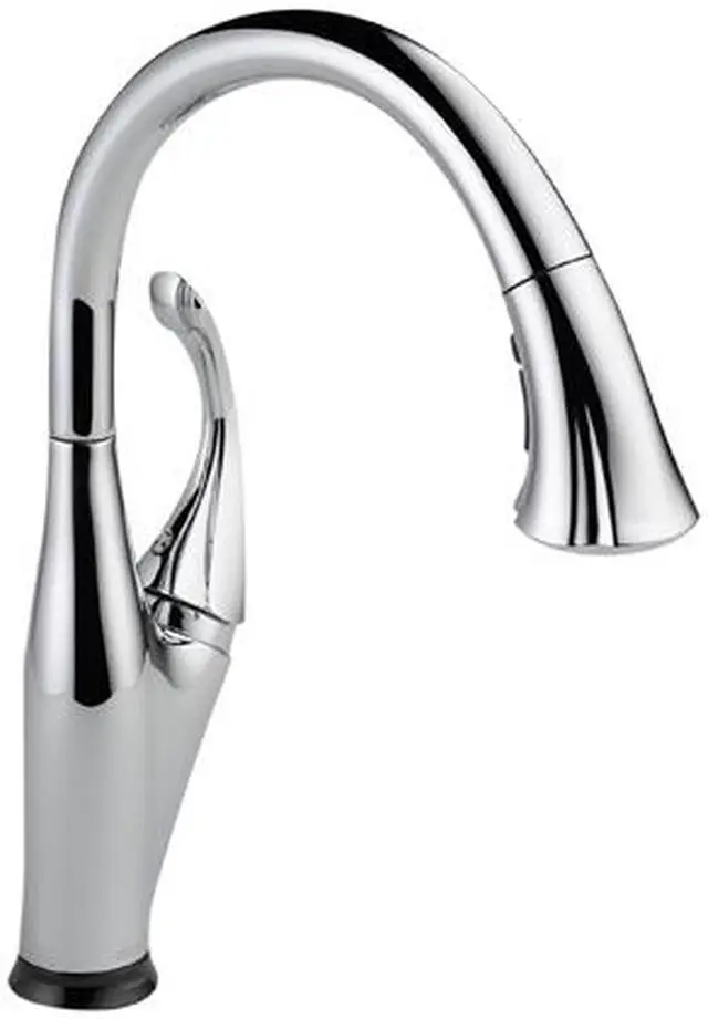 DELTA 9192T-DST Addison: Single Handle Pull-Down Kitchen Faucet ...