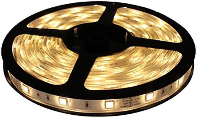 HitLights Weatherproof Warm White SMD3528 LED Light Strip - 300 LEDs ...