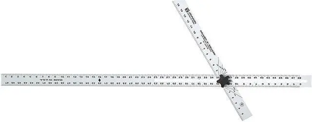 Johnson Level ADS54 54" Adjust-A-Square Heavy Duty Aluminum Adjustable ...