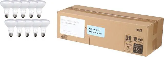 Thinklux 10-PK TKUBR30S02-12W-827 65 Watts Equivalent LED Light Bulb ...