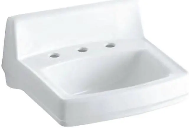 Kohler K-2030-0 Greenwich Wall-Mount Lavatory w/ 8" Centers - Newegg.com