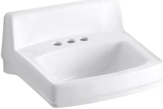Kohler K-2032-0 Greenwich Wall-Mount Lavatory w/ 4" Centers - Newegg.com
