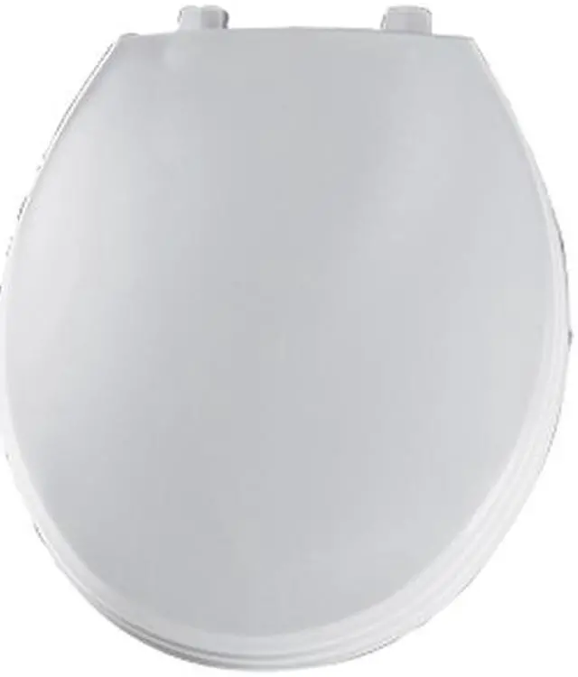 Bemis 760TJ 000 Commercial Round Plastic Seat, Closed Front w/Cover ...