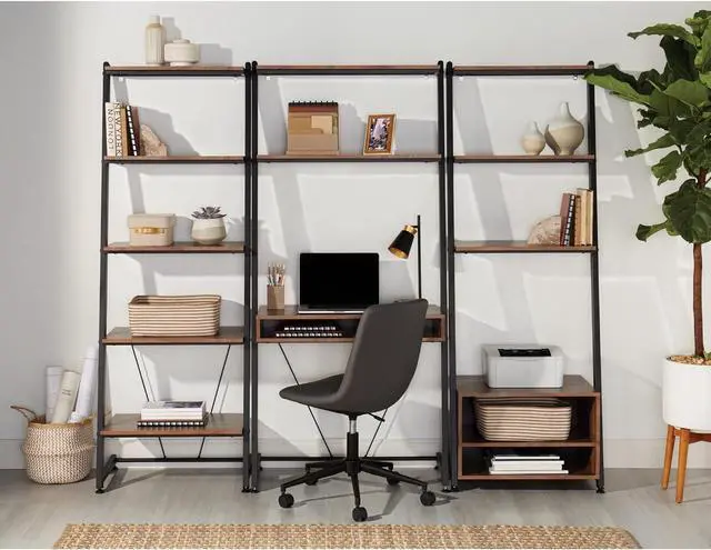 REALSPACE Vilara LED Desk Lamp With USB and Qi Wireless Charger, 16"H ...