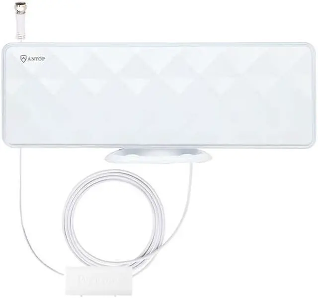 Antop Flat-Panel AT-201B Indoor HDTV Antenna with Smartpass Amplifier ...