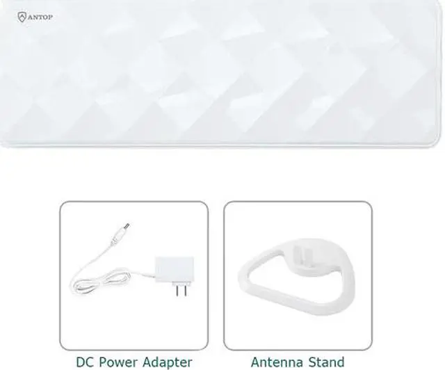 Antop Flat-Panel AT-201B Indoor HDTV Antenna with Smartpass Amplifier ...