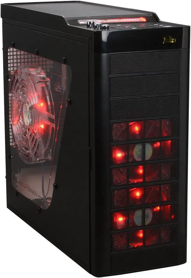 XCLIO Blackhawk Color Black Finish Extreme Cooling PC Case - Newegg.com