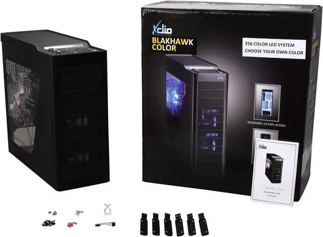 XCLIO Blackhawk Color Black Finish Extreme Cooling PC Case - Newegg.ca