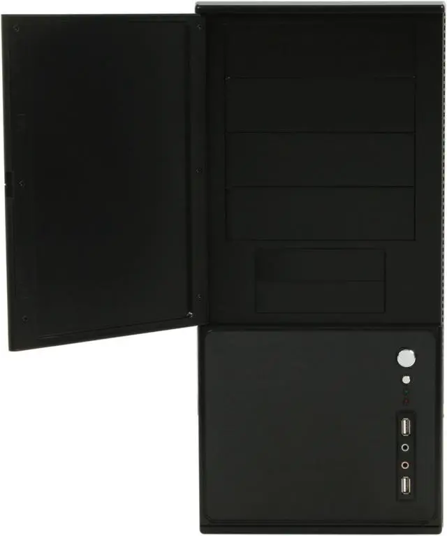 ATOP AT-AP103WBB-KM Black Computer Case w/Black color keyboard/mouse ...