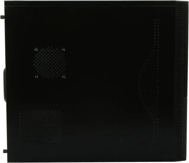 ATOP AT-AP588BK-KM Black / Silver Computer Case w/Black color keyboard ...