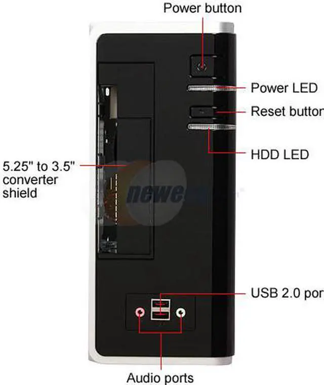 IN WIN BM643.AD120TBL Black Computer Case - Newegg.com
