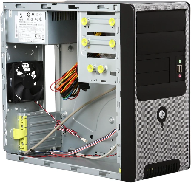 IN WIN Z583.CH350TB Black / Silver Computer Case - Newegg.com
