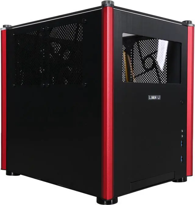 LIAN LI PC-Q36WRX Black / Red Computer Case - Newegg.ca
